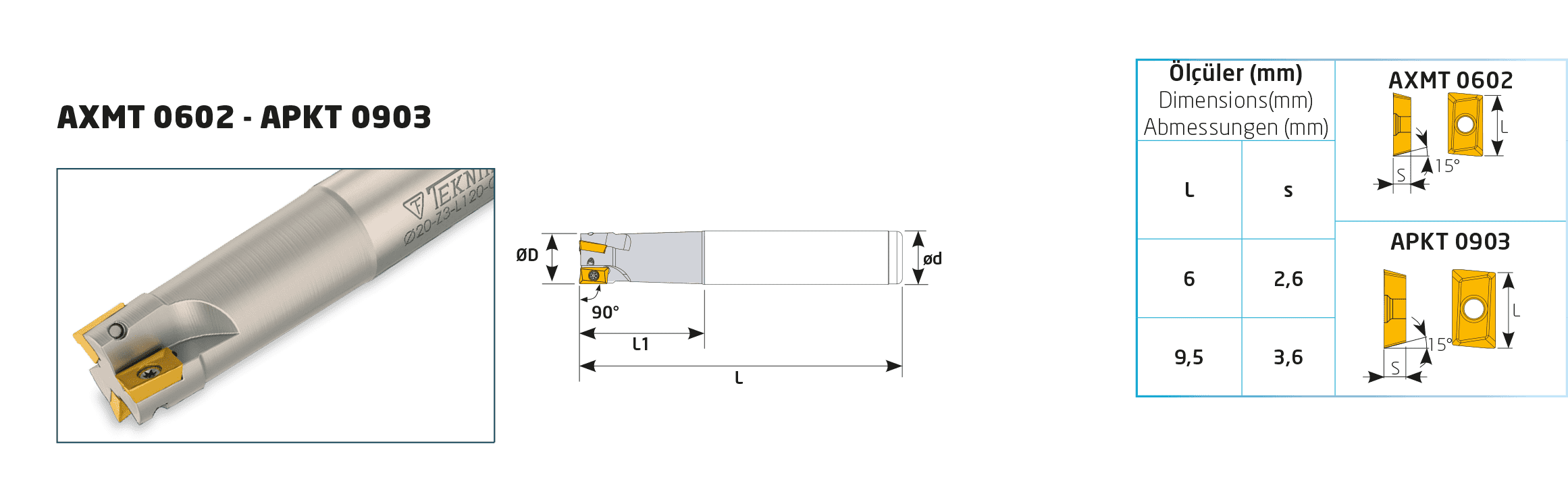 AXMT 0602 APKT 0903 | Saplı Taramalar | Teknik Cutting Tools