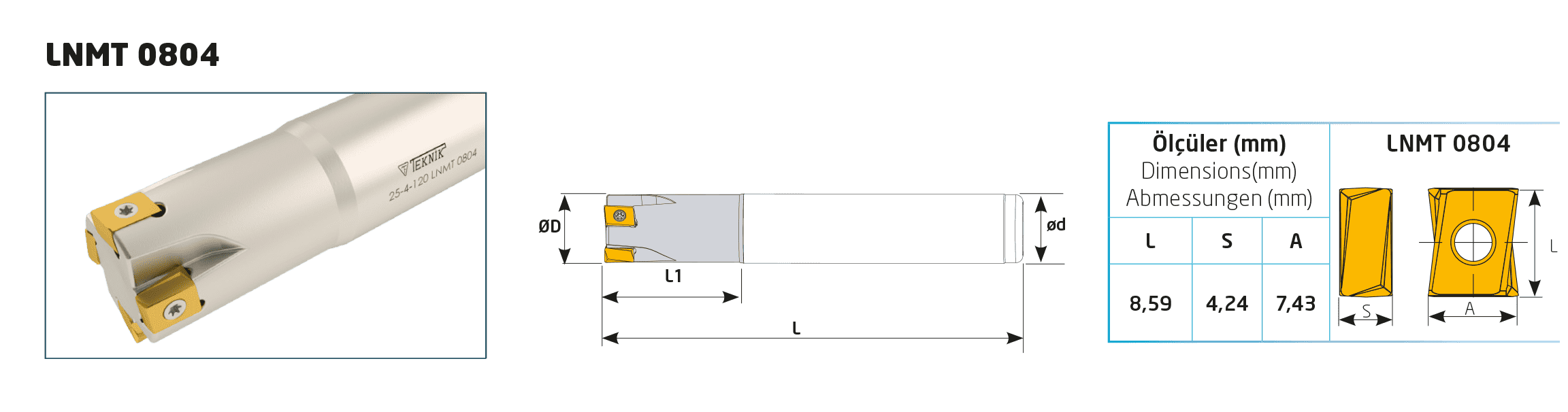 LNMT 0804 | Saplı Taramalar | Teknik Cutting Tools